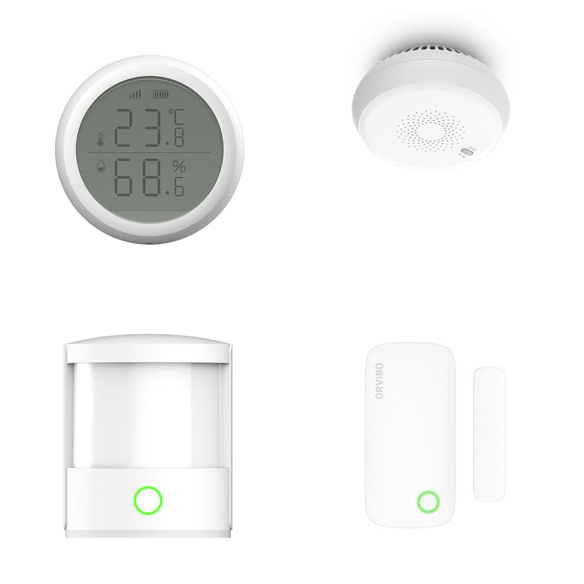 Smart Home Security Kit（Smart Smoke alarm+Smart Temperature sensor ...