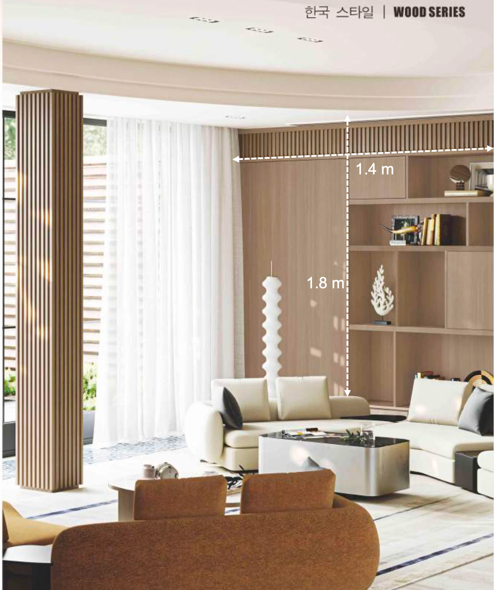 Accoustic Korean Wood Series Wall Panels - TA9908-18 | Meerkat Home