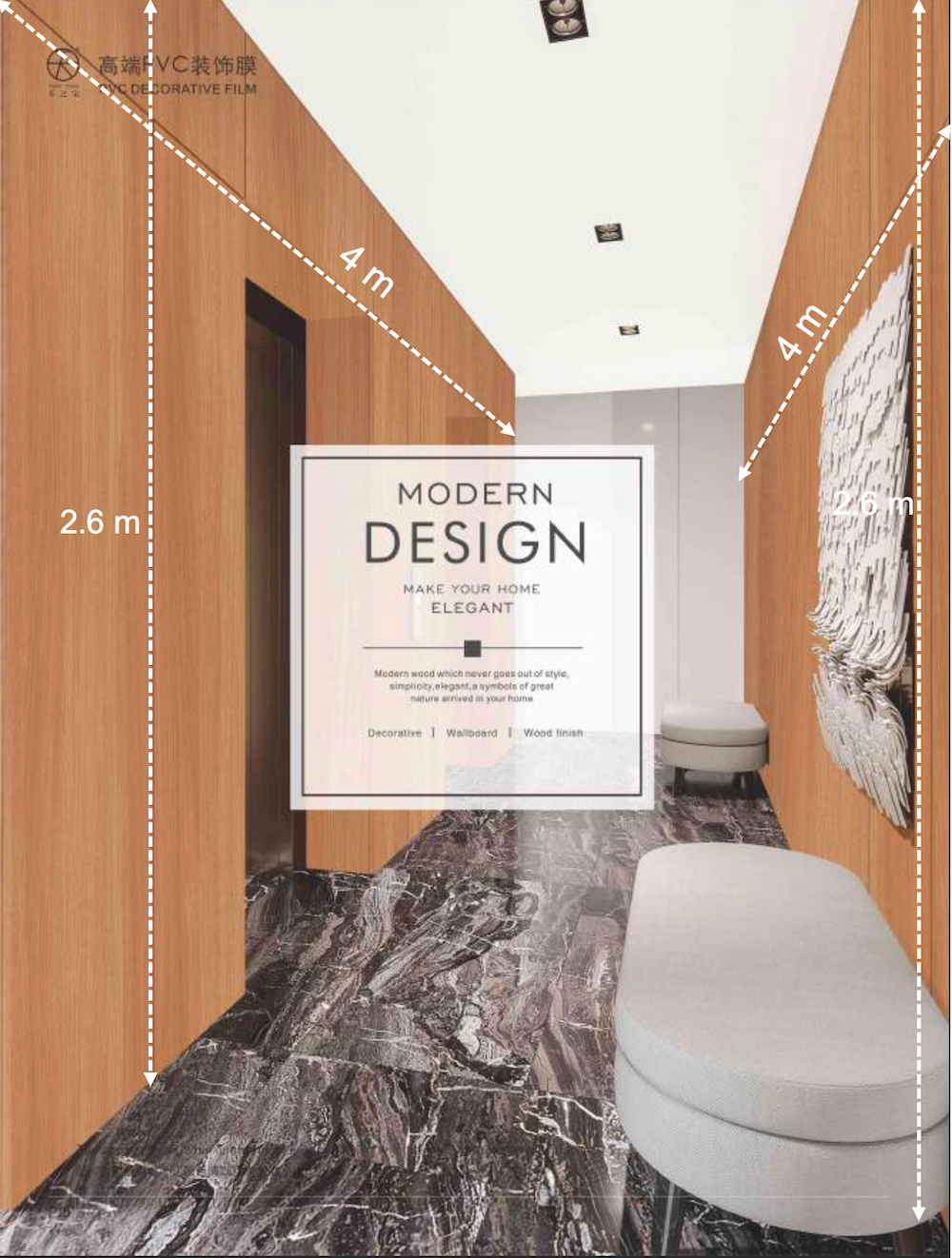 Modern Design Korean Wood Series Wall Panels - TA9401-3 | Meerkat Home