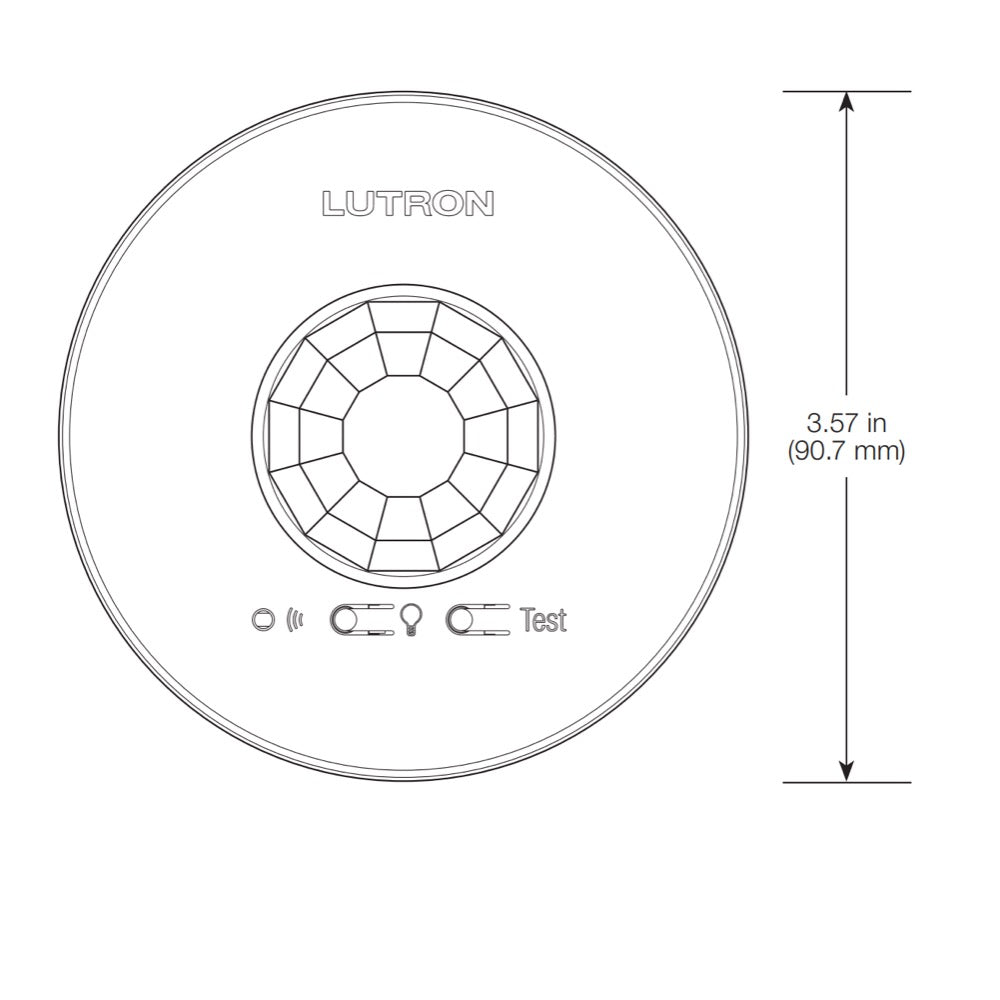 Lutron RA2 Select Wireless Occupancy Sensor LRF4-OCR2B-P-WH | Meerkat Home