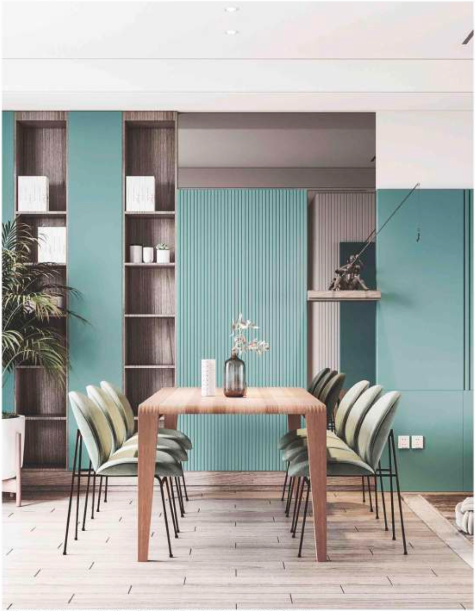 Teal Pop Solid Color Korean Series Wall Panels - Available in four ...