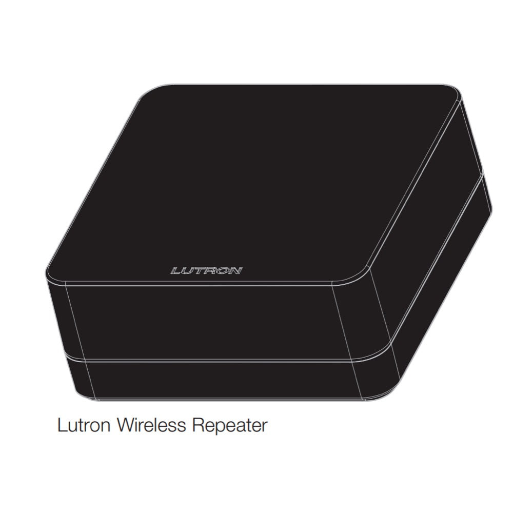 Lutron RA2 Select Black Wireless Repeater LM-REPPRO-BL | Meerkat Home